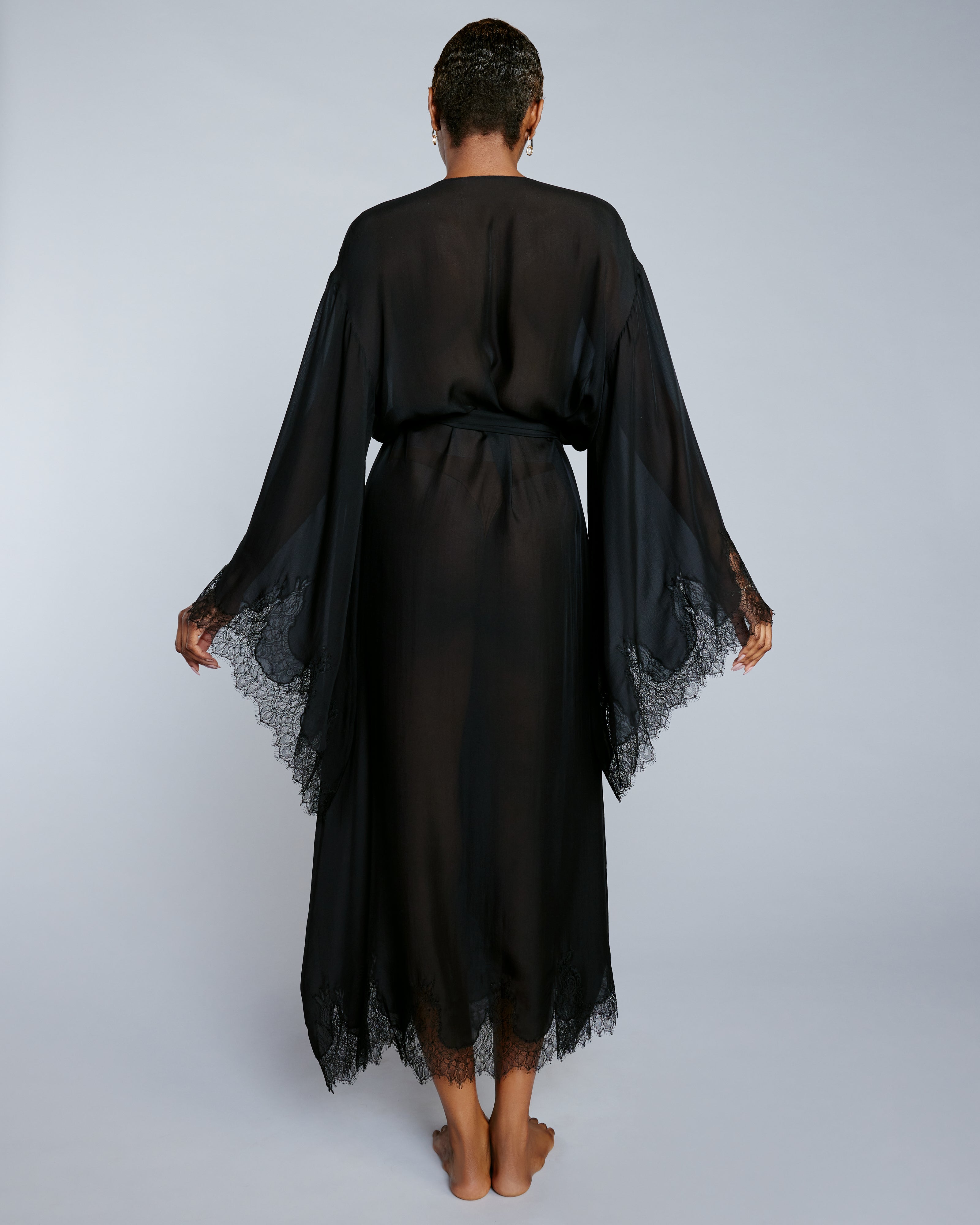 Layalina | Assiyah Silk Muslin Robe at Jane's Vanity