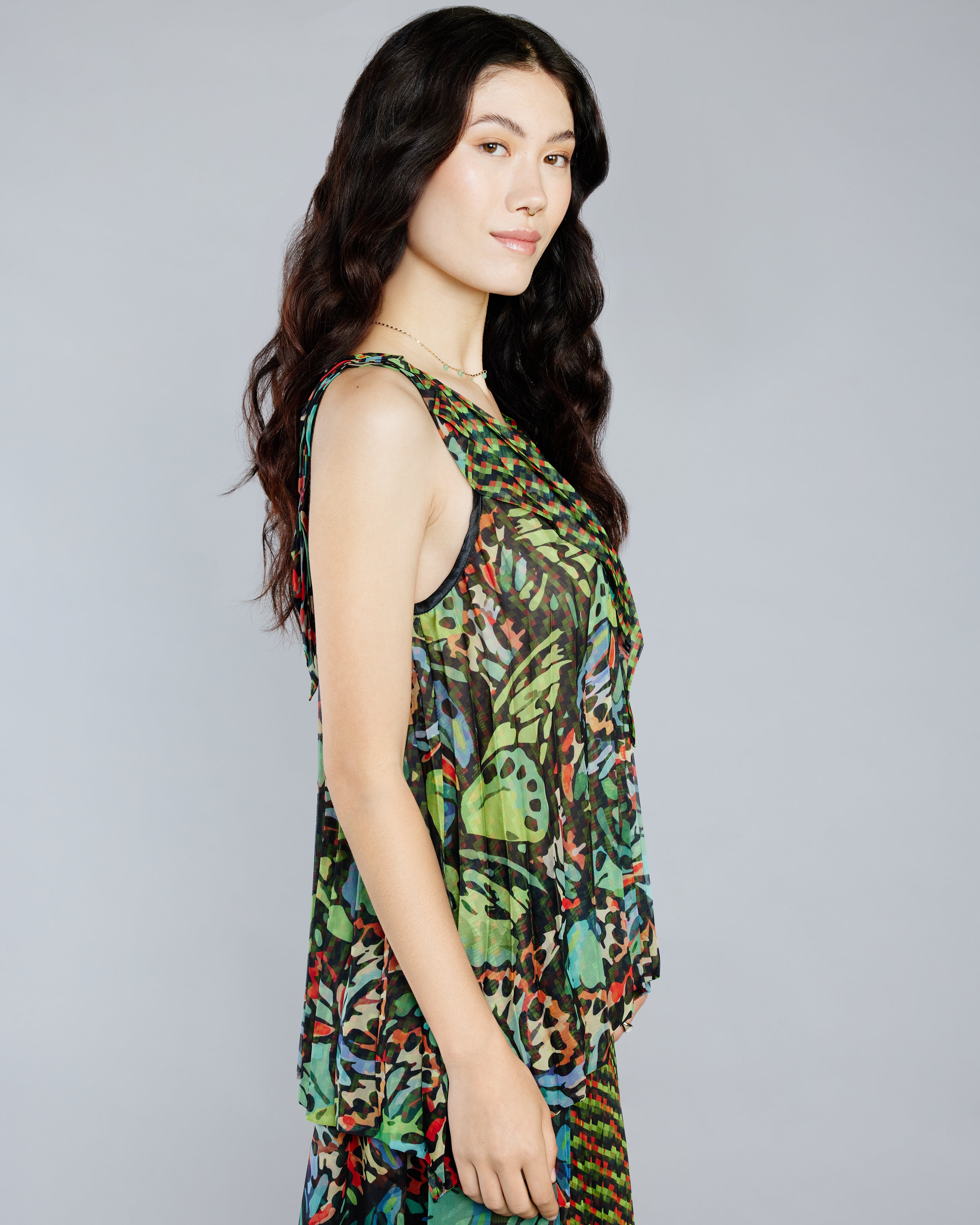 Zoelle | Malachite Butterfly Reversible Top at Jane's Vanity