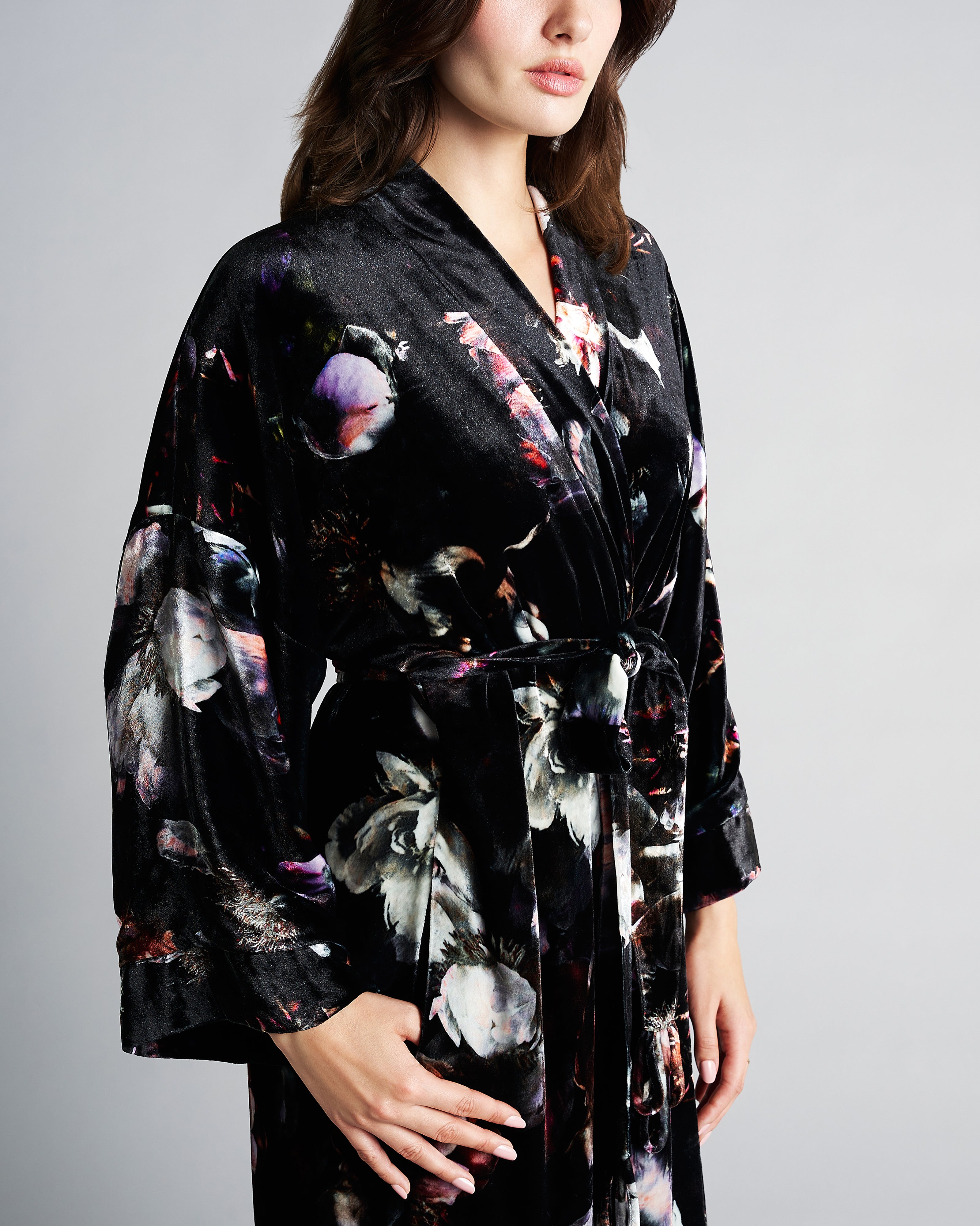 Christine Vancouver | Moonlight Silk-Lined Velvet Robe at Jane's Vanity